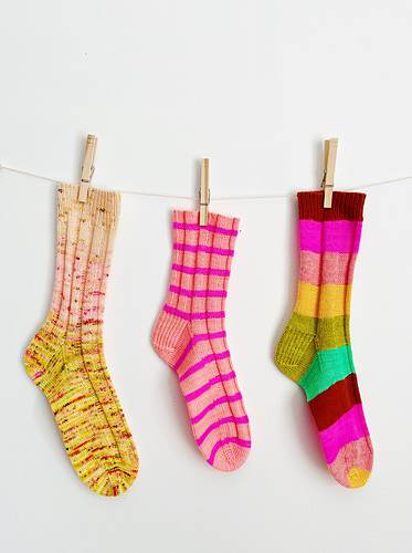 Ravelry: Wide Rib Sock Set pattern by Summer Lee