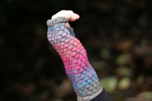 Ravelry: Stained Glass Bubble Mittens pattern by Jen Hurley
