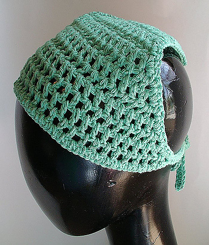 Ravelry: Triangle Hair Scarf pattern by Wendy Harbaugh