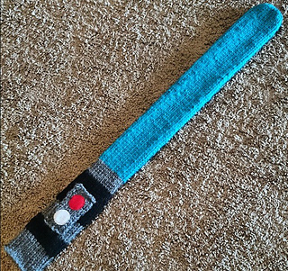 Ravelry: Beginner's Knit Lightsaber pattern by Samantha Hamilton