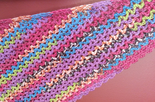 Ravelry: susansands' Variegated V-stitch Vortex