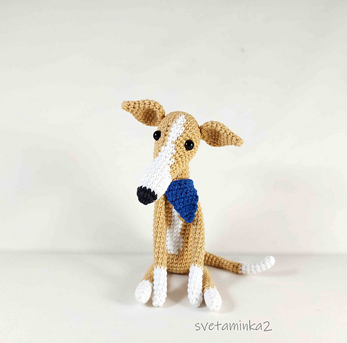 Ravelry: Greyhound mini dog pattern by Sveta Minakova