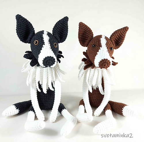 Ravelry: Border Collie amigurumi pattern by Sveta Minakova
