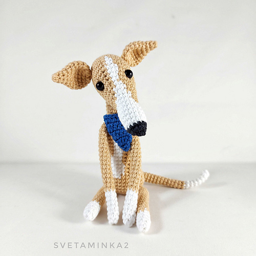 Ravelry: Greyhound mini dog pattern by Sveta Minakova