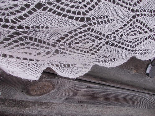 Ravelry: Fragile Mantling Shawl pattern by Jolanta Zwierzchowska