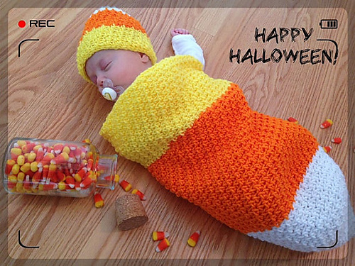 Ravelry: Candy Corn Infant Halloween Costume or Photoprop pattern by ...