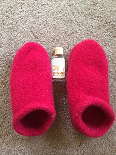 Ravelry: Conniekins1's Red felted clogs