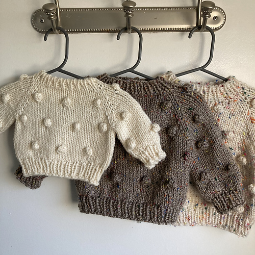 Ravelry: Baby Bobble Sweater pattern by Sarah Weidinger