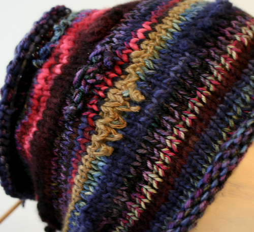 Ravelry: Easy Scrap-Buster Slouch Hat pattern by Swoon Fibers