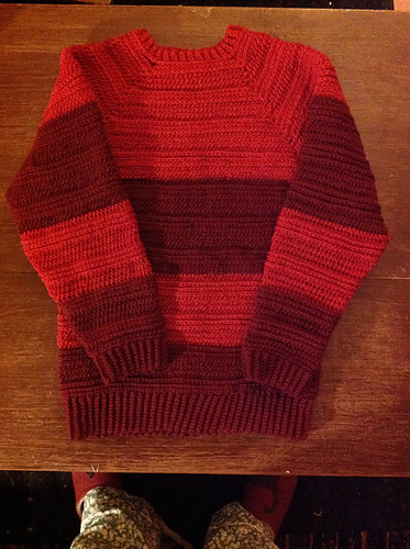 Ravelry: Textured Striped Pullover pattern by Sarah Lora