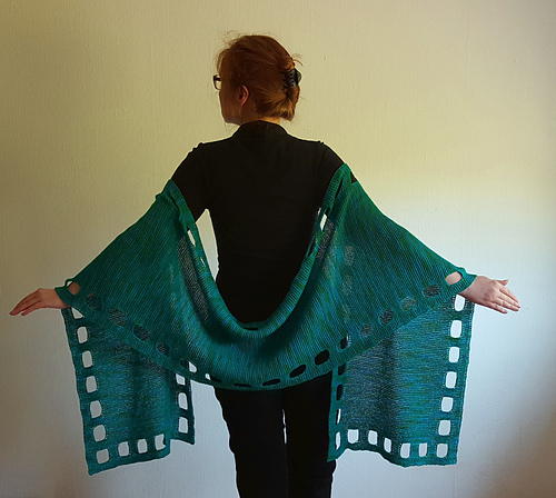 Ravelry: Negative Spaces Scarf pattern by Sybil R