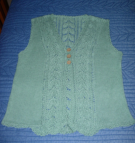 Ravelry: Beech Leaf vest pattern by Dorothy Siemens