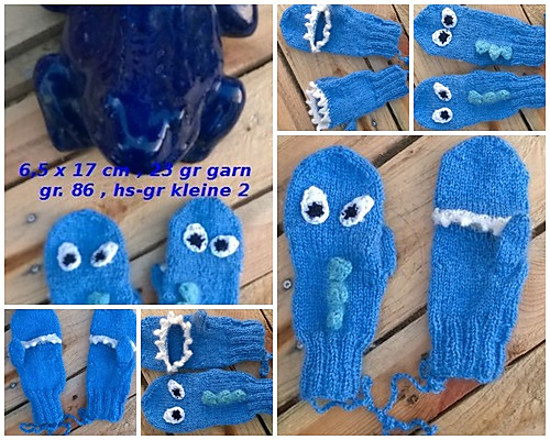 Ravelry: Convertible Monster Mittens pattern by Doreen Blask