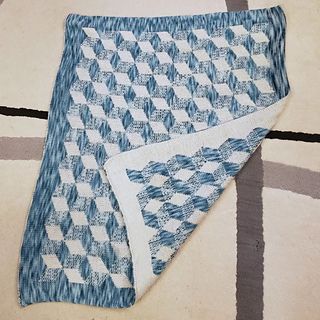Ravelry: tachyondecay's Tumbling Block Baby Blanket for Erica