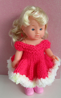 Ravelry: Chrissie 8 inch doll dress pattern by taffylass knits