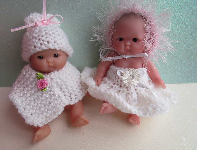 Ravelry: Dinky Dolls Hats for 5" Berenguer doll pattern by taffylass knits