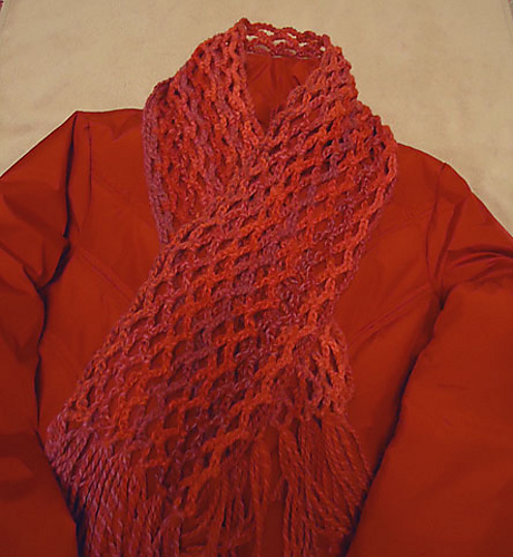 Ravelry: Easy Chain Lace Scarf pattern by Karen McCullagh
