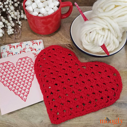 Ravelry: Heart Shaped Cloth pattern by Tamara Kelly