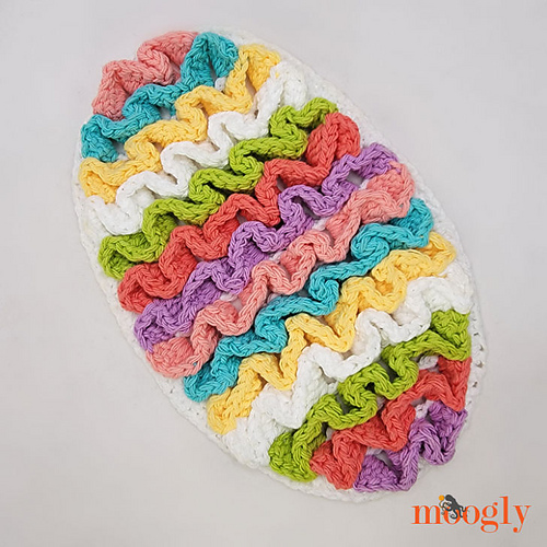 Ravelry: Easter Egg Wiggle Trivet pattern by Tamara Kelly