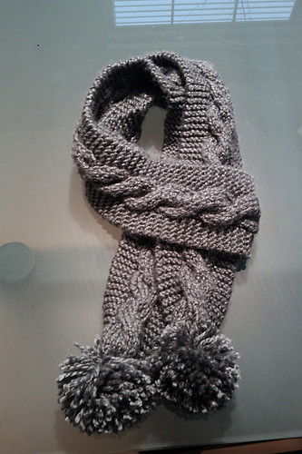 Ravelry: Simple Cable Scarf pattern by Patons