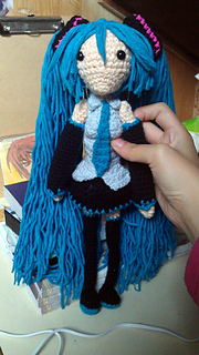 Ravelry: Hatsune Miku Doll Amigurumi pattern by Crochet Fangirl