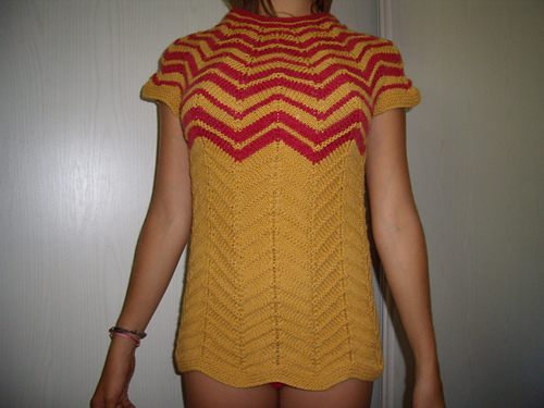 Ravelry: Falling Stars Top Down Sweater pattern by Elaine Phillips