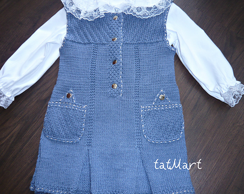 Ravelry: Denim melange dress pattern by tatiana Martin