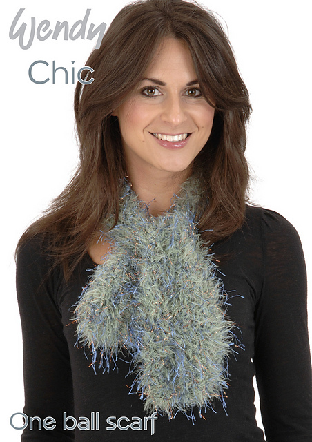Ravelry: Wendy Chic One Ball Scarf pattern by The Home of Craft