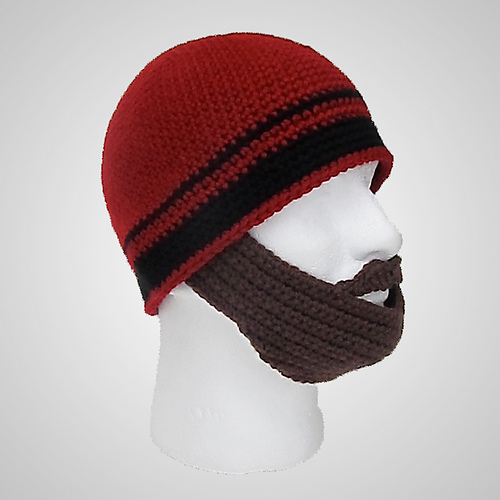 Ravelry: Curly / Straight Beard Beanie pattern by Joni Memmott / BriAbby