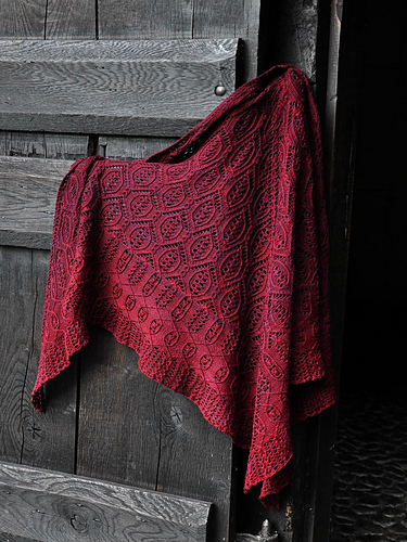 Ravelry: Cartouche Shawl pattern by Janelle Martin