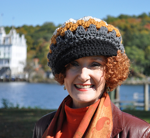 Ravelry: Crochet Granny Square Slouchy Beret Hat Pattern pattern by Eileen Tepper
