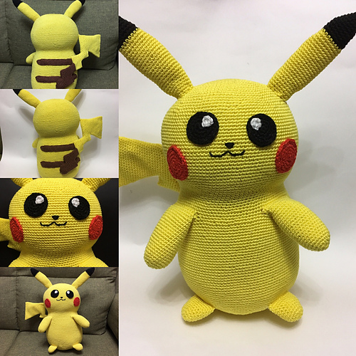 Ravelry: My favorite Pokemon: Pikachu pattern by Teresa Alvarez