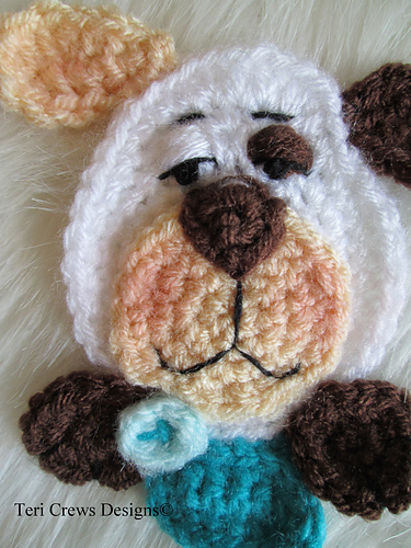 Ravelry: Dog Applique Crochet Pattern pattern by Teri Crews
