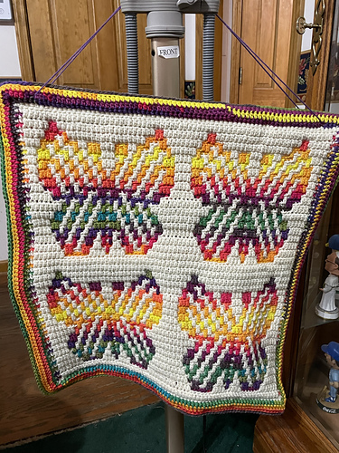 Ravelry: Butterfly 10 Mosaic Square pattern by Lynette Kosar