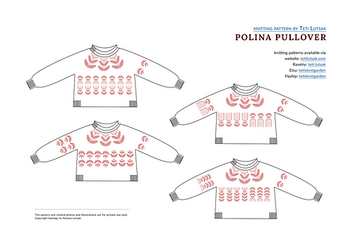 Ravelry: Polina pullover pattern by Teti Lutsak