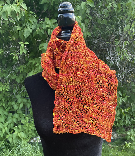 Ravelry: Firefall Scarf pattern by Sarah Kain