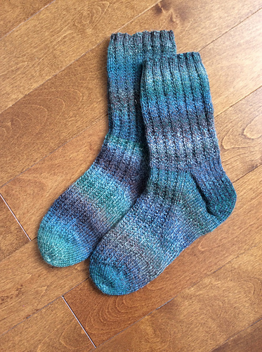 Ravelry: Broken Rib Sock pattern by Emma Bermudez