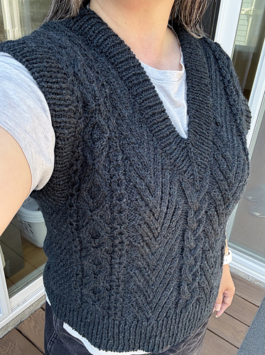 Ravelry: Bitsalmoon Aran Vest pattern by Sedna Yang