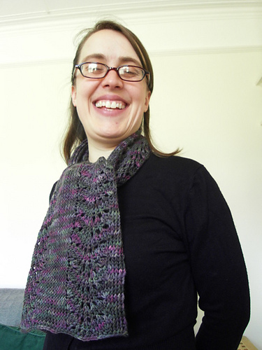 Ravelry: Ten O'Clock Scarf pattern by Debbie Orr