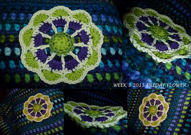 Ravelry: SuePinner's Week 3 Friday Flower