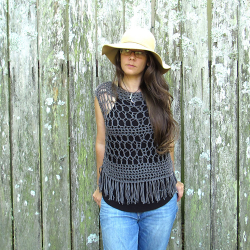 Ravelry: Cover Up Mesh Tank Top pattern by the Good Shnit