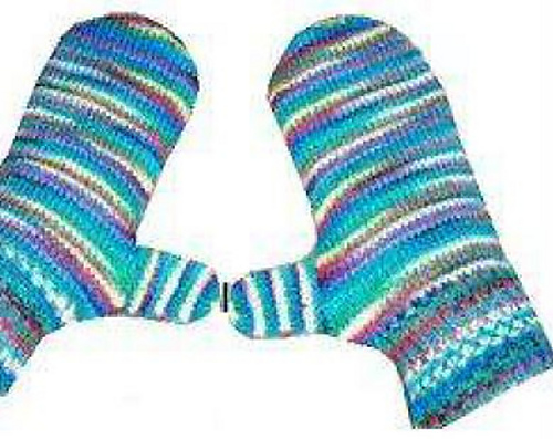 Ravelry: Sock Yarn Mittens pattern by Kathryn Doubrley-The Answer Lady
