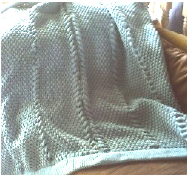 Ravelry: Laced Cable Afghan pattern by Kathryn Doubrley-The Answer Lady