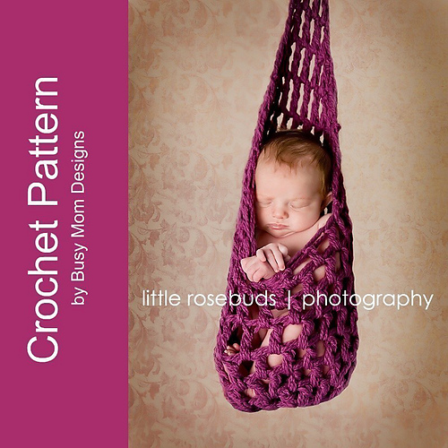 Ravelry: Stork Pouch Hanging Pod - Photography Prop pattern by Busy Mom ...