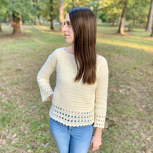 Ravelry: Bluebell Pullover pattern by Tanya Johnson | The Cozy Knot