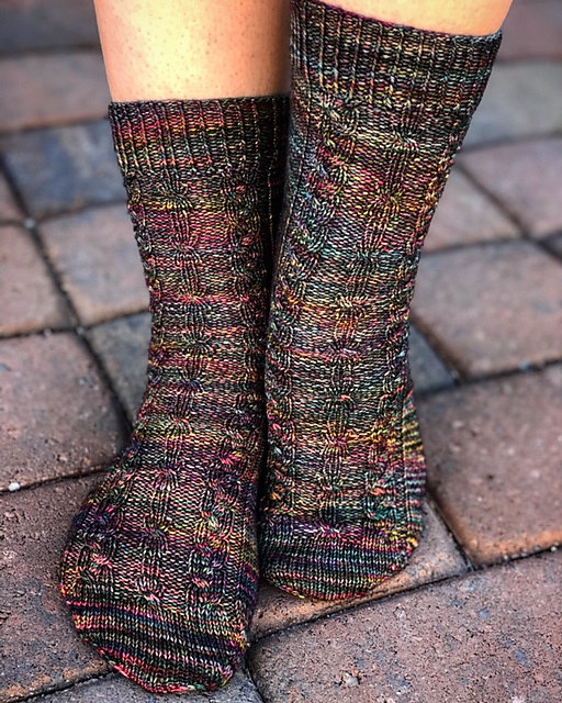 Ravelry: Secret Garden Socks pattern by Crazy Sock Lady Designs