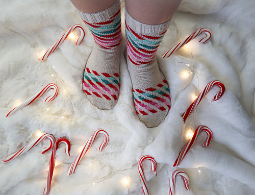 Ravelry: Candy Cane Stripes pattern by Crazy Sock Lady Designs