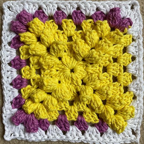 Ravelry: Popcorn Granny Square pattern by The Creative Hook