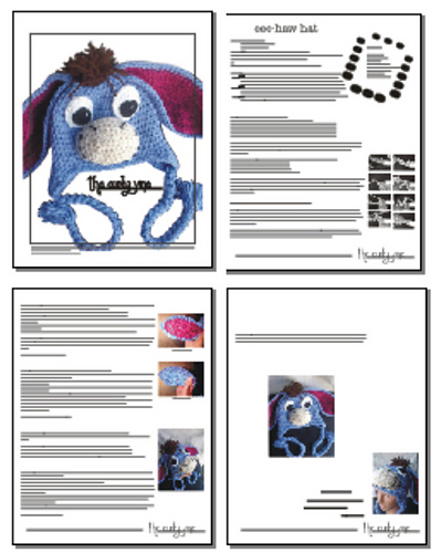 Ravelry: Eeyore Hat pattern by Andrea Campbell