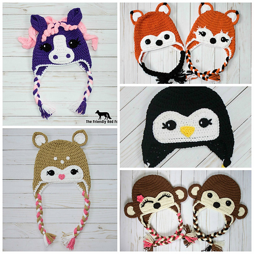 Ravelry: Animal Hat Bundle - patterns